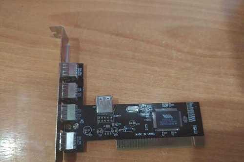 USB контроллер PCI VIA6212