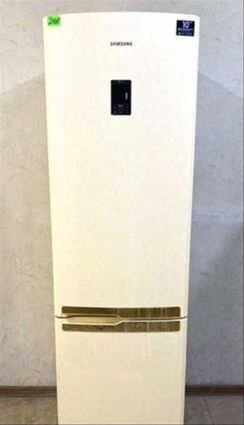 Холодильник б/у бежевый Samsung с гарантией