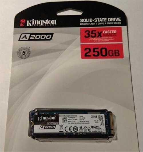SSD M.2 250Gb Kingston A2000 новый