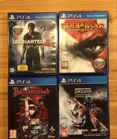 Игры для PS4: Bloodstained, God of War 3, Uncharte