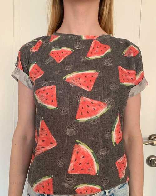 Футболка Shein арбуз свитшот SweatyRocks XS-S