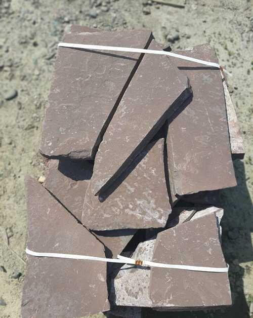 Природный камень плитняк "Шоколадный" 5-7 см