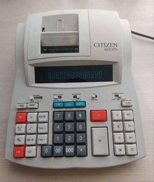 Калькулятор citizen 440 DPN