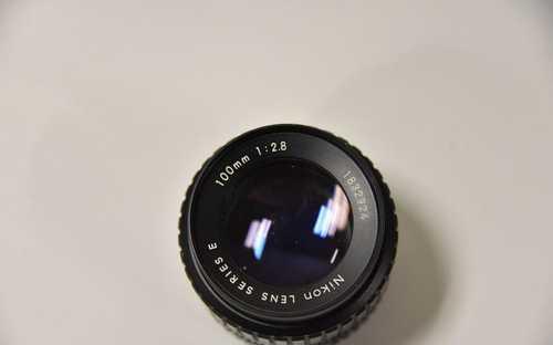 Объектив MF nikon lens series E 100mm 1/2.8