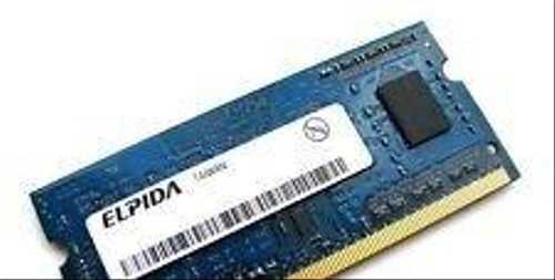 DDR3 SO-dimm 4GB Elpida PC3L-10600S 1333MHz