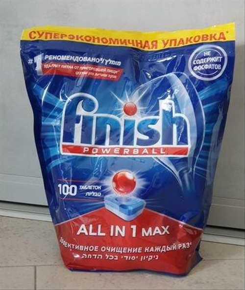 Finish All-in-1 Max 100шт капсулы посудомоечные