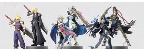 Corrin 1, Cloud 1,2, Bayonetta 1,2 amiibo