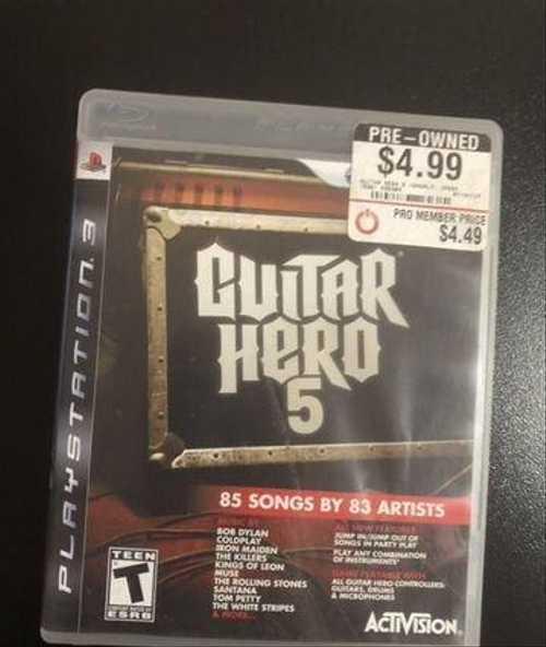 Guitar hero 5 PS3
