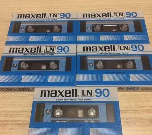 Аудиокассеты Maxell LN 90 (Япония) новые