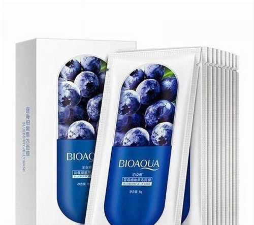 Ночная маска для лица blueberry jelly mask, 8гр