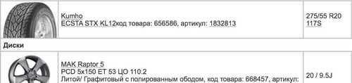 Колеса Ленд Круизер 200 и Лексус лх