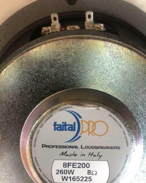 Колонки Faital Pro 8fe200 8 Ом