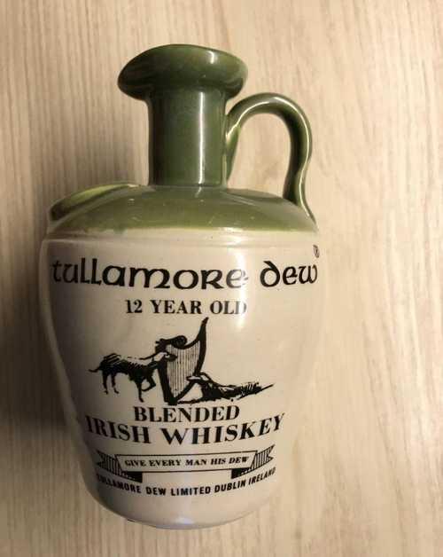 Редкая бутылка из под виски Tullamore DEW (60-х)