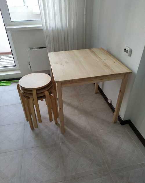 Стол ингу + табурет / табуретка Фроста IKEA