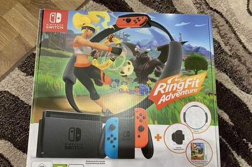 Nintendo Switch+Ring Fit+игры+чехол (гарантия днс)