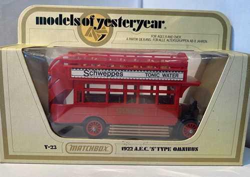 AEC SType Omnibus (1922).Matchbox,Англия. 1/72