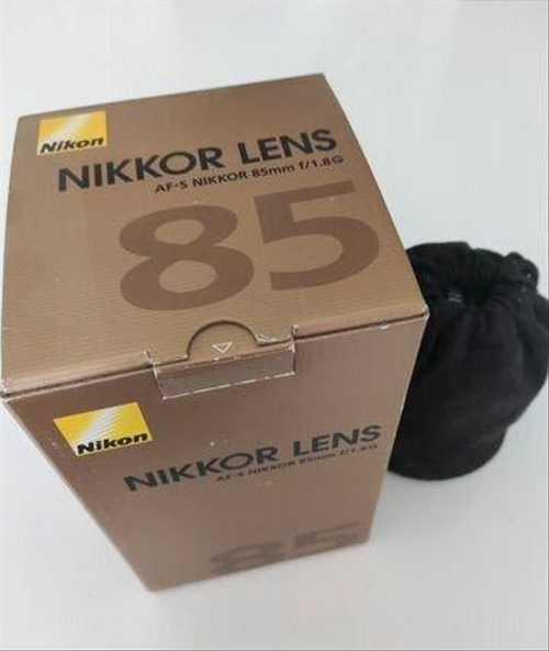 Продаю объектив Nikon 85mm f/1.8G AF-S Nikkor