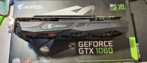 Видеокарта GTX 1060 6gb Aourus