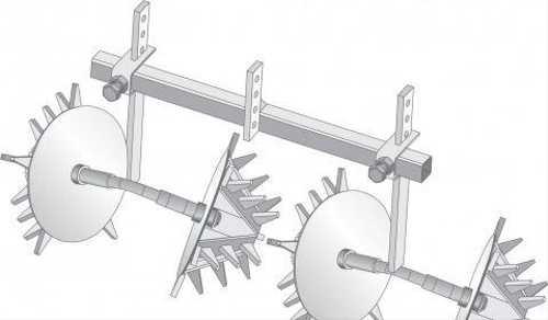 Рыхлитель двухрядный б/сц «Ёж» Целина, Каскад