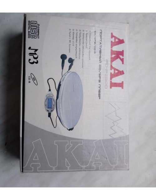 Портативный MP3 плеер Akai новый, в коробке