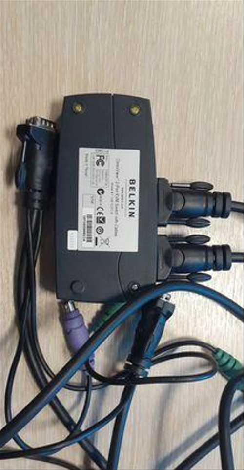 Kvm switch pc/2 belkin f1db102p2-b квм свич