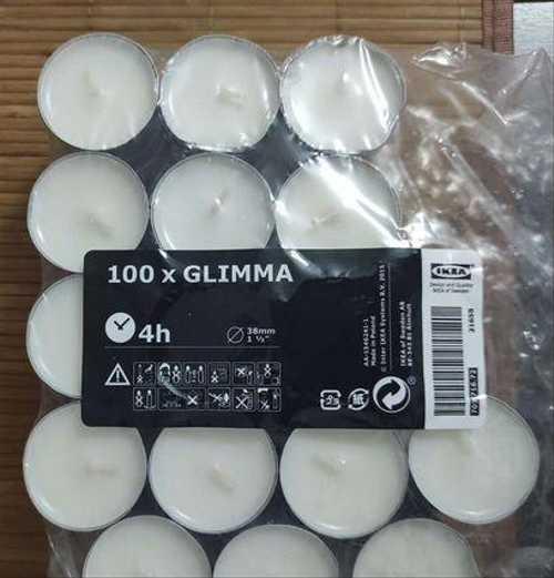 Чайные свечи IKEA Glimma (64 шт.)