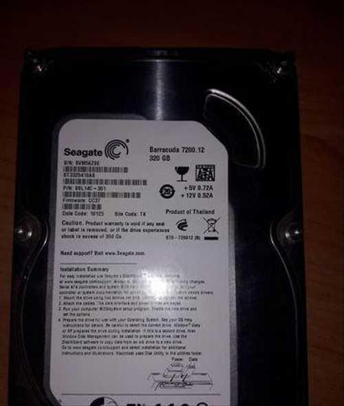 Жёсткий диск(HDD) Seagate ST3320418AS sata2 320 Гб