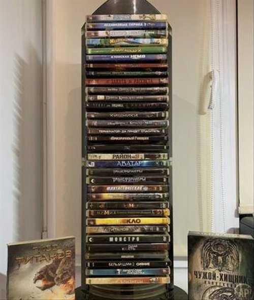 DVD фильмы + стойка для DVD дисков