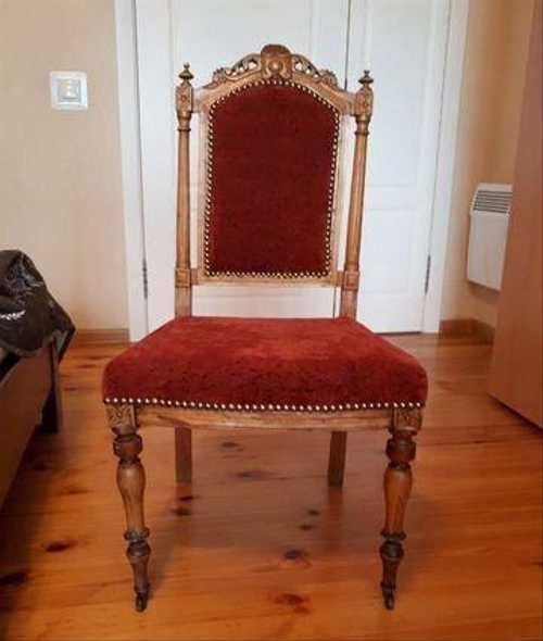 Антикварный резной стул. конец 19 века