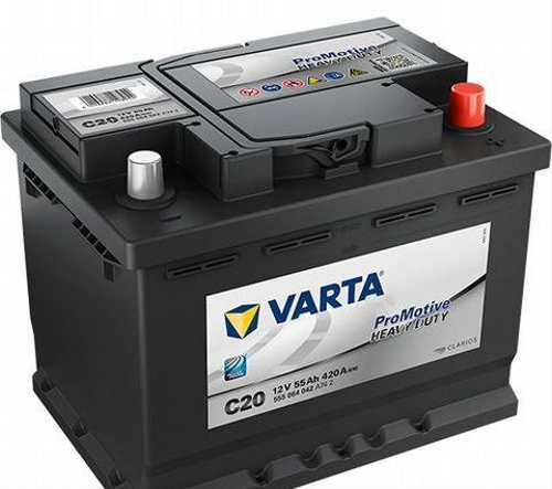 Аккумулятор 55Ah Varta 420A C20 обратный оп