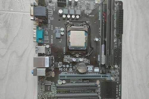 Процессор intel core i3 6100 + м.плата+память 8g