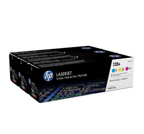 Набор картриджей HP 128A CF371AM CMY оригинальный