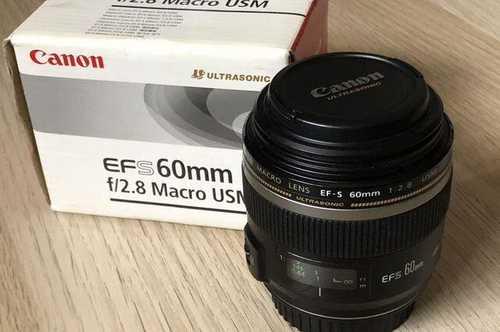 Обьектив Canon EF-S 60 mm 2.8 Macro USM