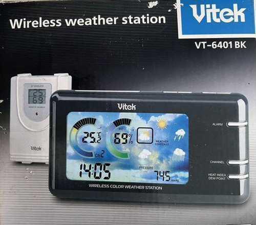 Метеостанция беспроводная vitek VT-6401 BK