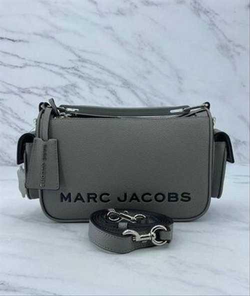 Сумка женская Marc Jacobs the soft box серая кожа