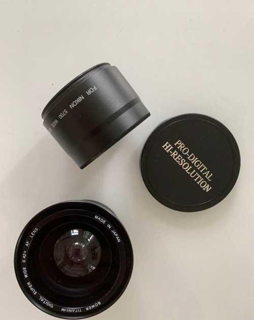 49mm Bower 0.42X FishEye Lens (Black) (VLB4246B)