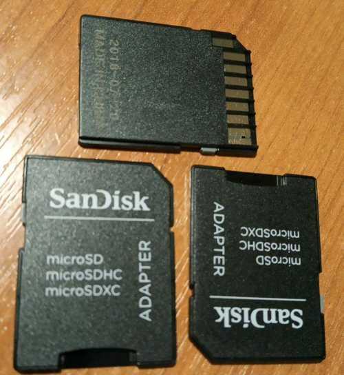 SanDisk microSD SD адаптер