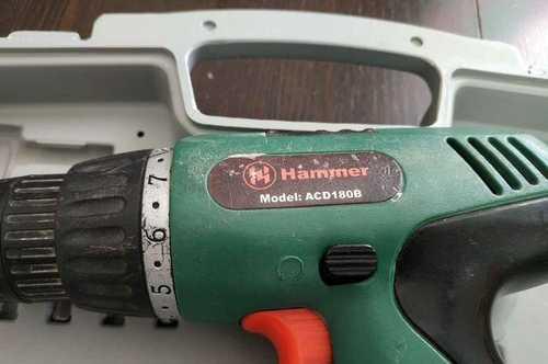 Аккумуляторная дрель Hammer