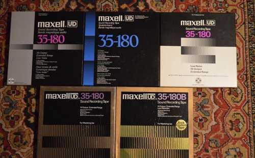 Катушки Maxell UD 35-180 1100m с магнитной лентой