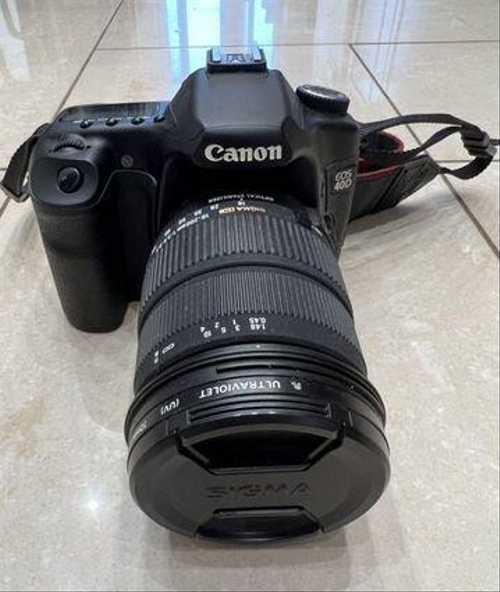Зеркальный фотоаппарат canon 40d