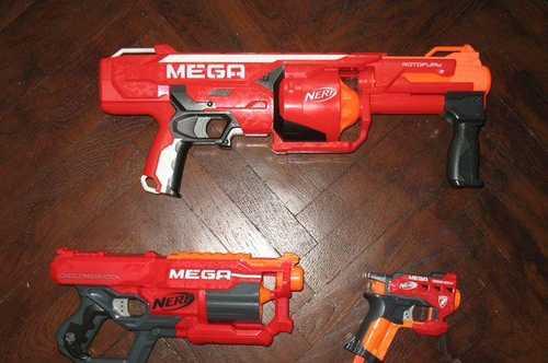 Бластеры nerf Mega - Берсеркер, Циклон-шок, Большо