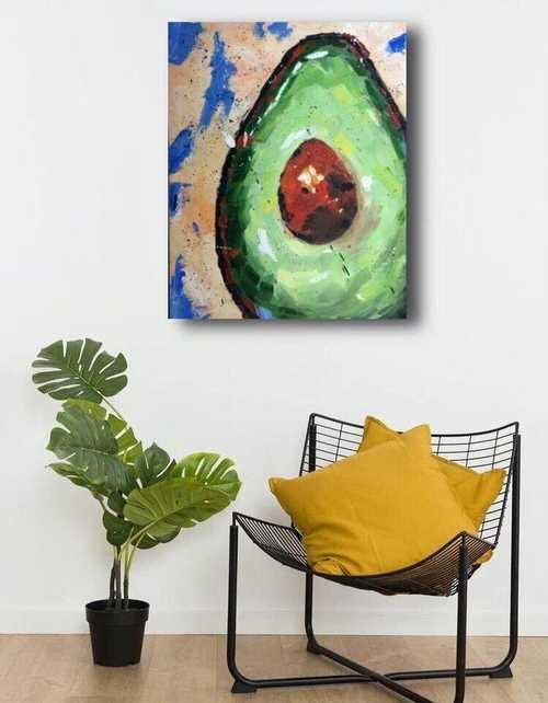 Картина авокадо маслом, интерьерная картина