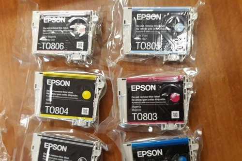 Комплект картридж epson TO801-TO806,T1281-T1284