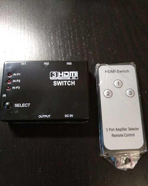 3 hdmi в hdmi switch 1080p 3D