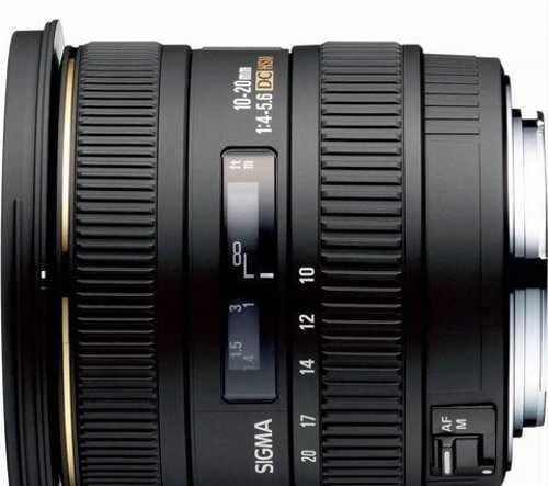 Sigma AF 10-20mm F4.0-5.6 EX DC HSM Canon новый
