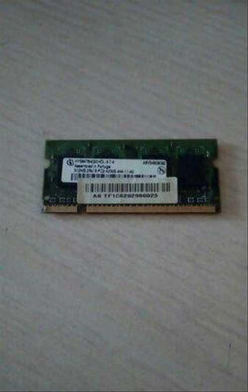 Оперативная память для ноутбука DDR2 512MB 2Rx16 P