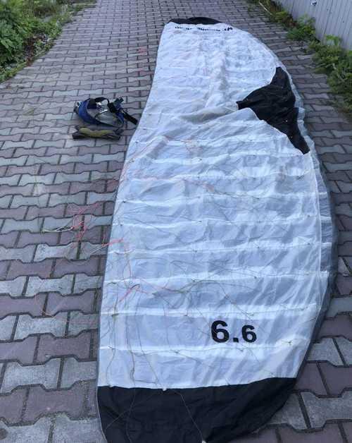 Кайт парафойл 6,6 с трапецией