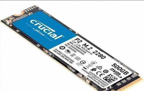 SSD Crucial P2 500Gb. (M2. PCIe x4) (new)