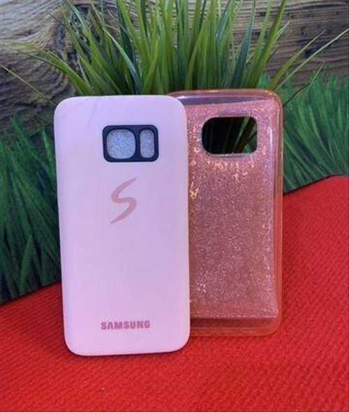 Чехлы Samsung S7 розовые