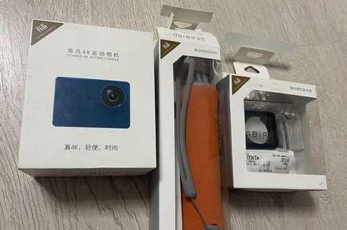 Экшн камера xiaomi 4k seabird с аквабоксом